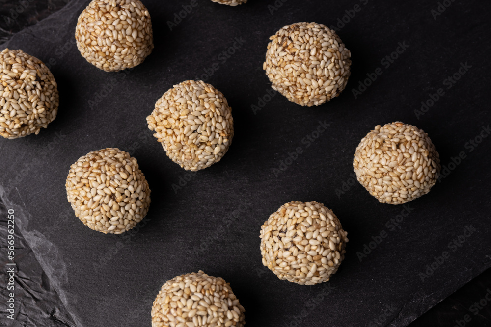 sweet balls Til laddu are traditional Indian sweet balls made with ...