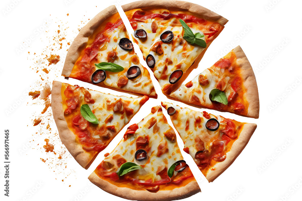 Pizza. transparent background Stock Photo | Adobe Stock