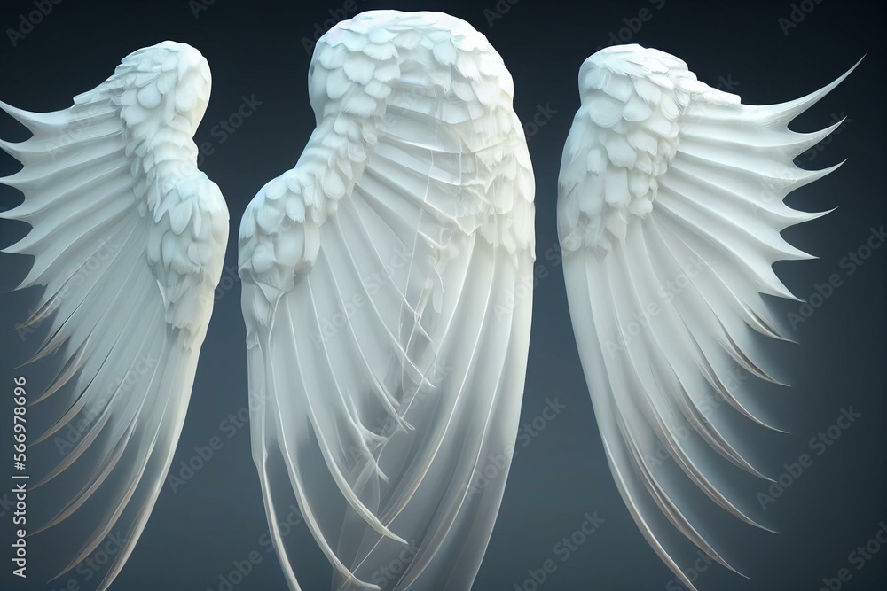 angel wings transparent background. Generative AI Stock Illustration ...