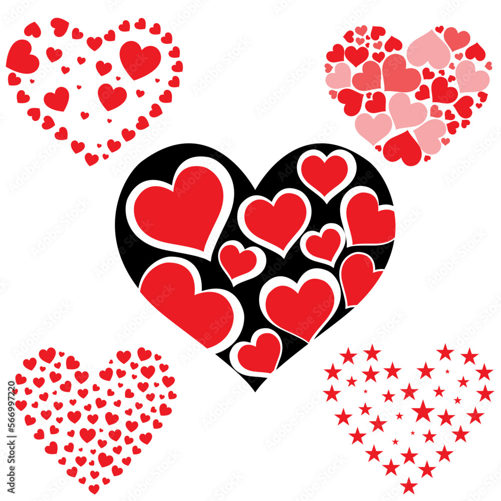 Heart SVG Bundle, Valentine Heart Svg, Hearts In Heart Svg, Love SVG ...