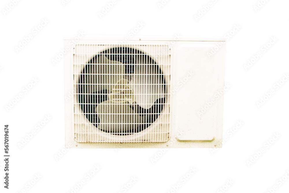 Foto de Big air conditioner compressor source heat pumps on the install ...