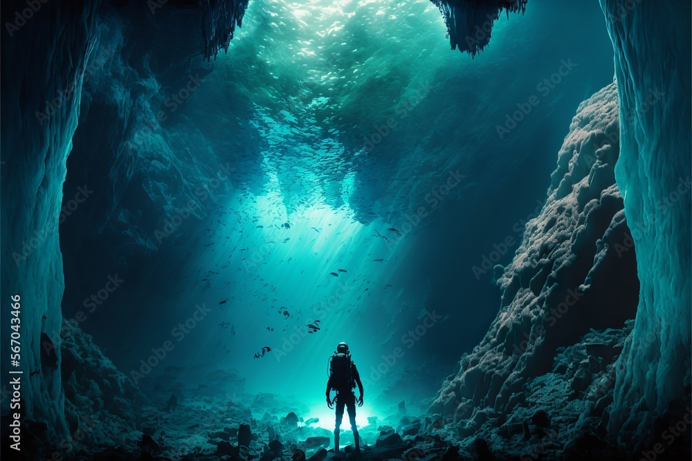 Cave Diving Wallpaper