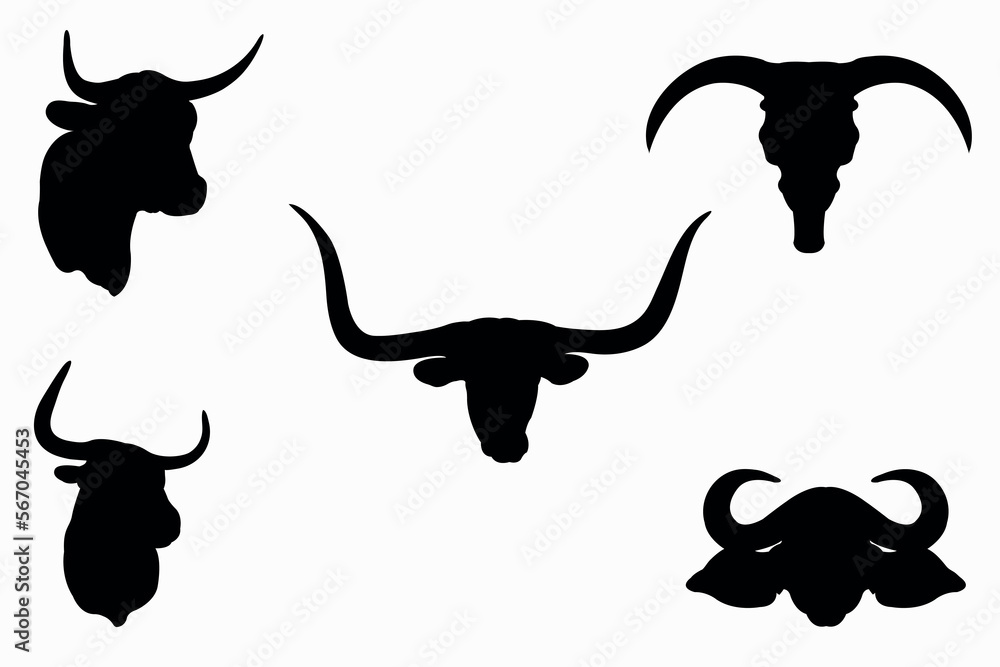 Bullhead logo and symbols template icons Stock Vector | Adobe Stock
