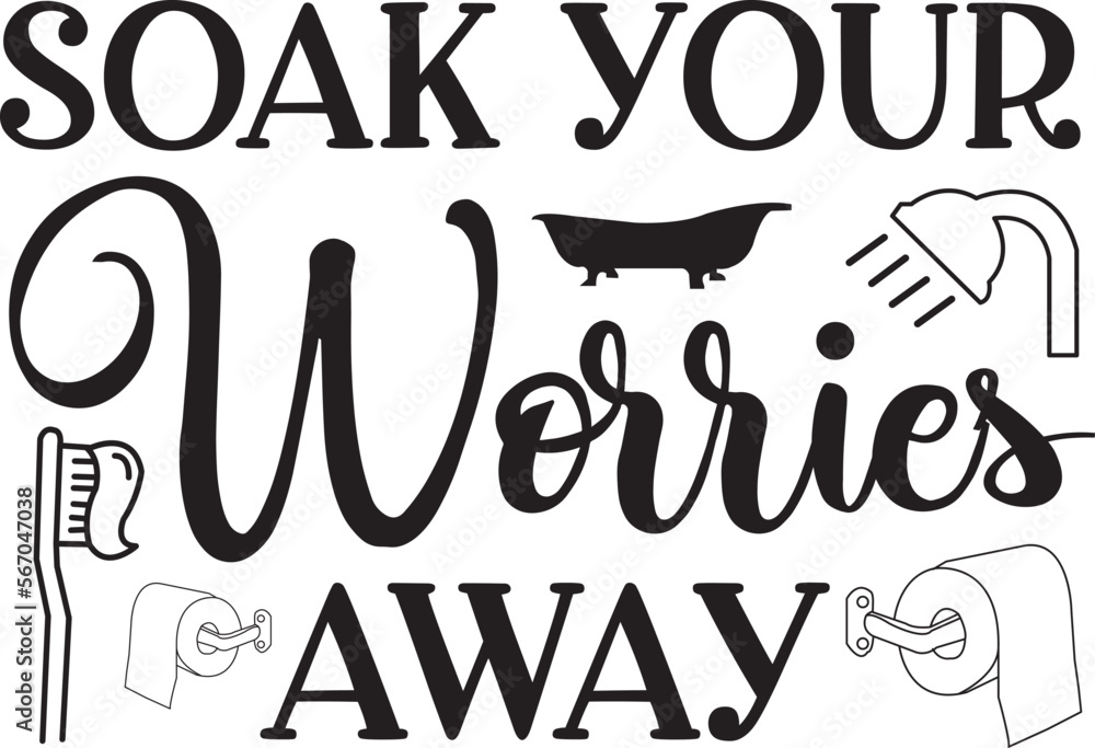 Bathroom Signs Svg Bathroom Sayings Svg Files For Cricut Silhouette
