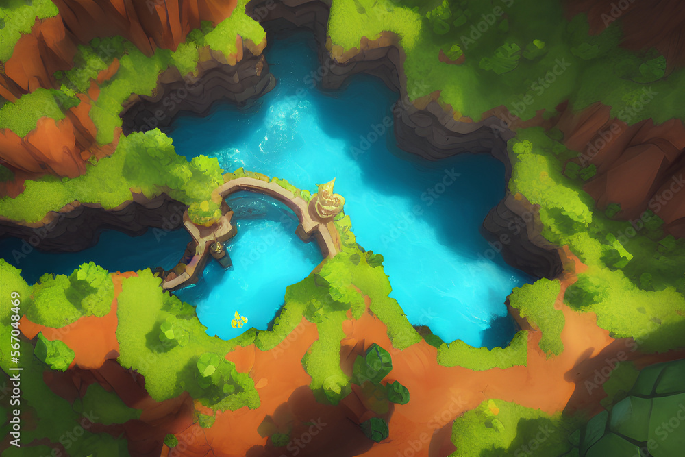 RPG Map Scenery (Mobile Games Style)- Background for Level Design, RPG ...