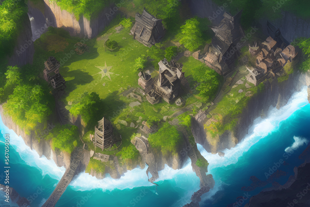 RPG Map Scenery (Mobile Games Style)- Background for Level Design, RPG ...