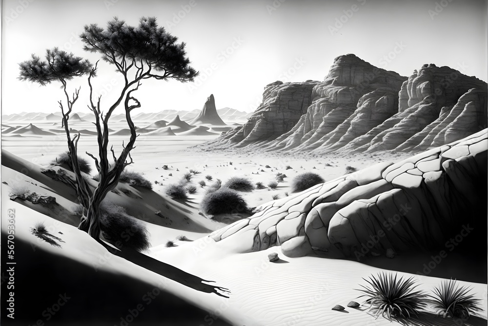 Sahara Desert Drawing