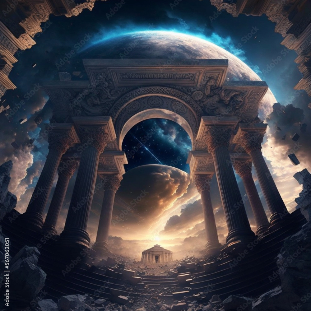 Exploring the Seven Heavens of Enoch: An Illustrative Journey Stock ...