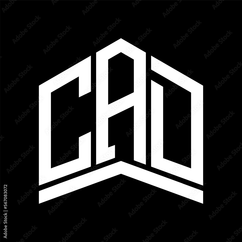 CAD letter logo design. CAD creative initials monogram vector letter ...