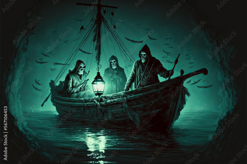 The darkest and furious men with glowing souls on a boat meet the grim ...
