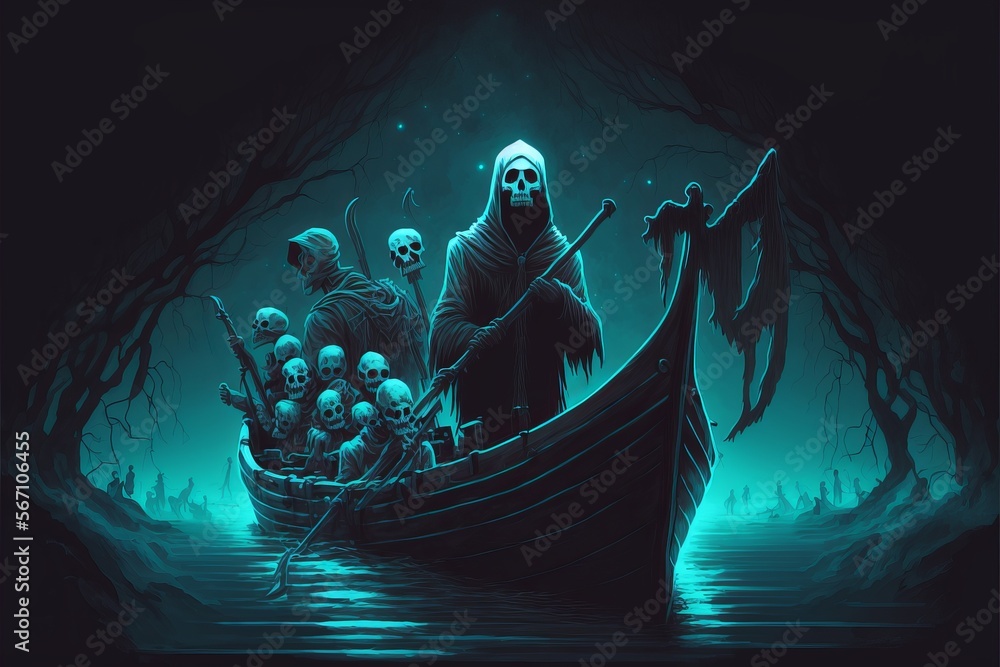 The darkest and furious men with glowing souls on a boat meet the grim ...