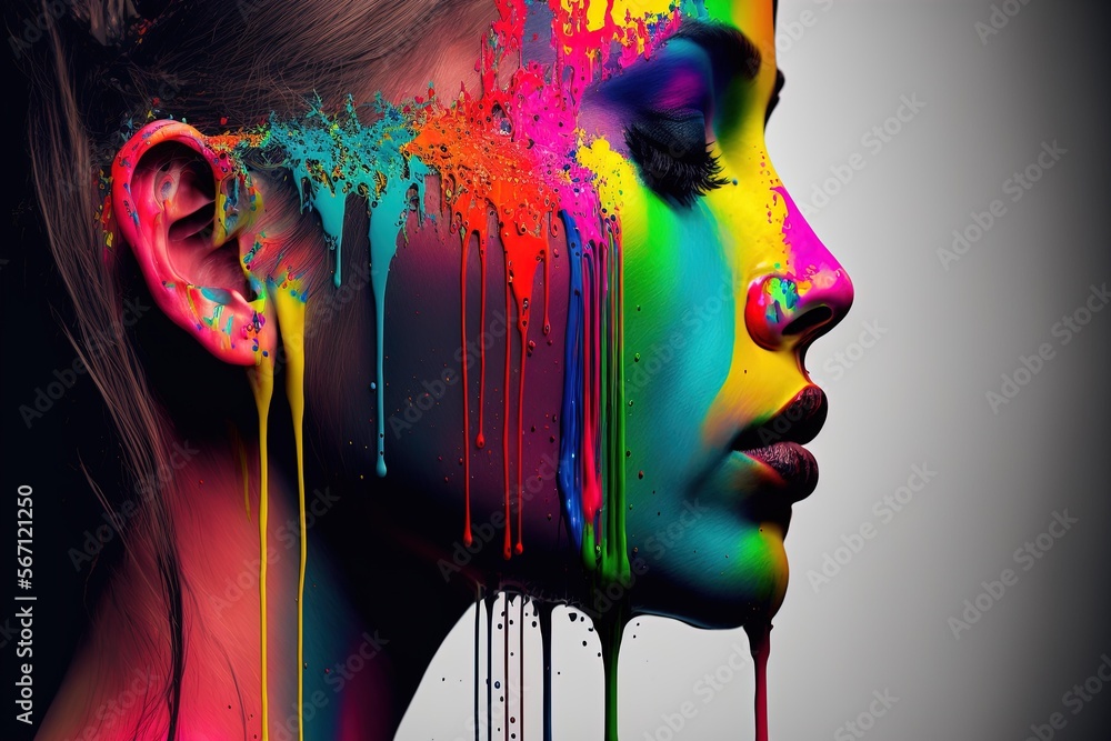 Stunning Colorful Face Painting, Airbrush Art, and 2D Graphic Design ...