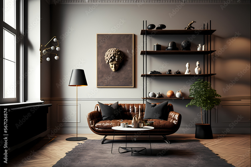 interior room design for men - dark tones, dim room, gentlemen room ...