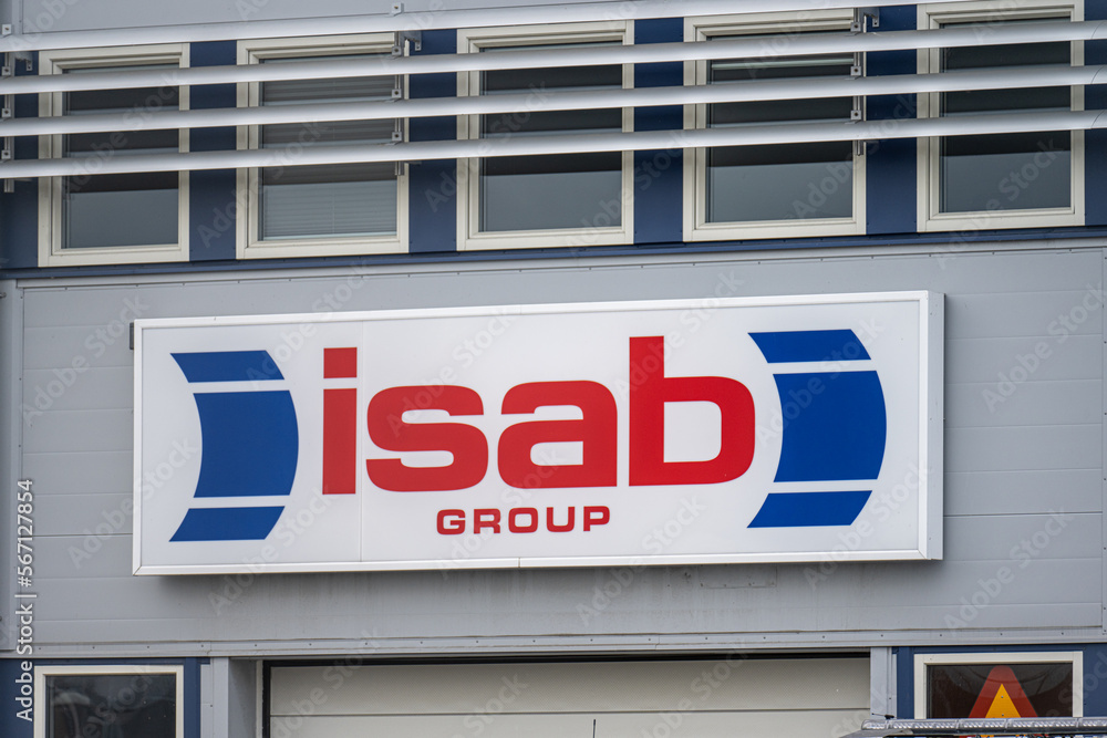 Mölndal, Sweden - september 10 2022: Logo of Isab group on a sign ...