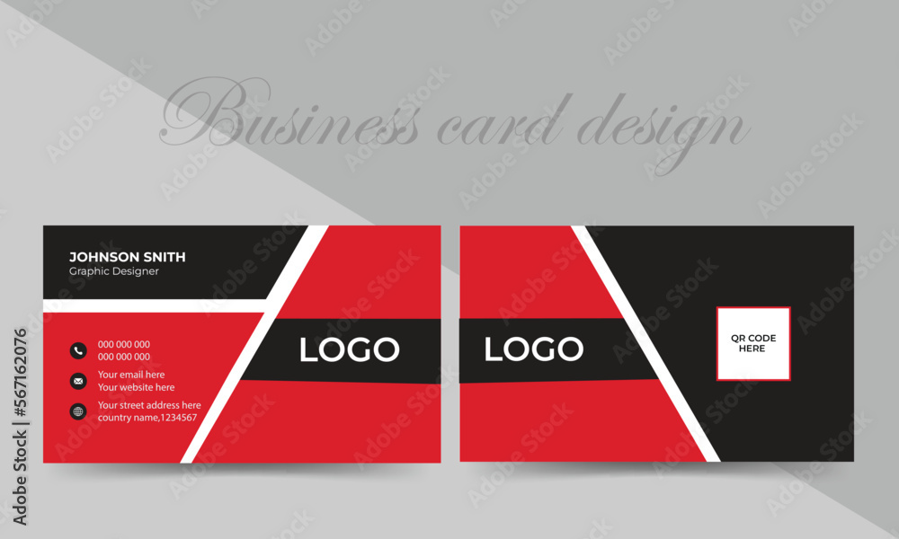 Professional Identity Card Template Vector for Employee and Others ...