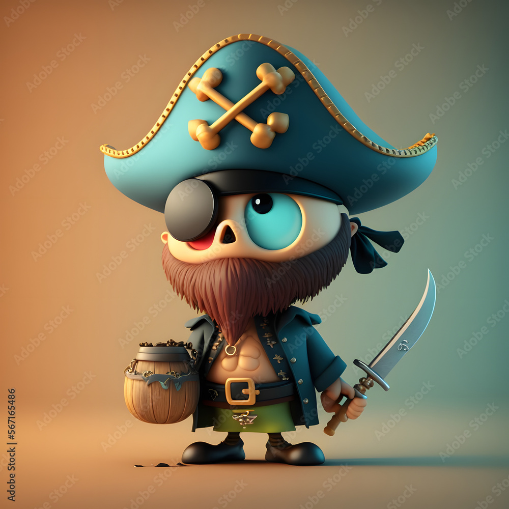 Cute Cartoon Pirates