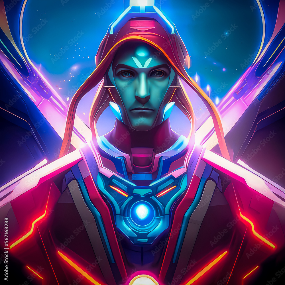 Generative AI - Interstellar Intruder: A Futuristic Synthwave ...