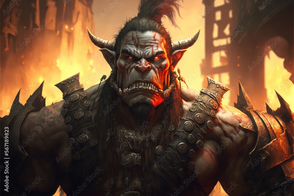 orc from World of warcraft universe Visiting the Hall of Legends ...