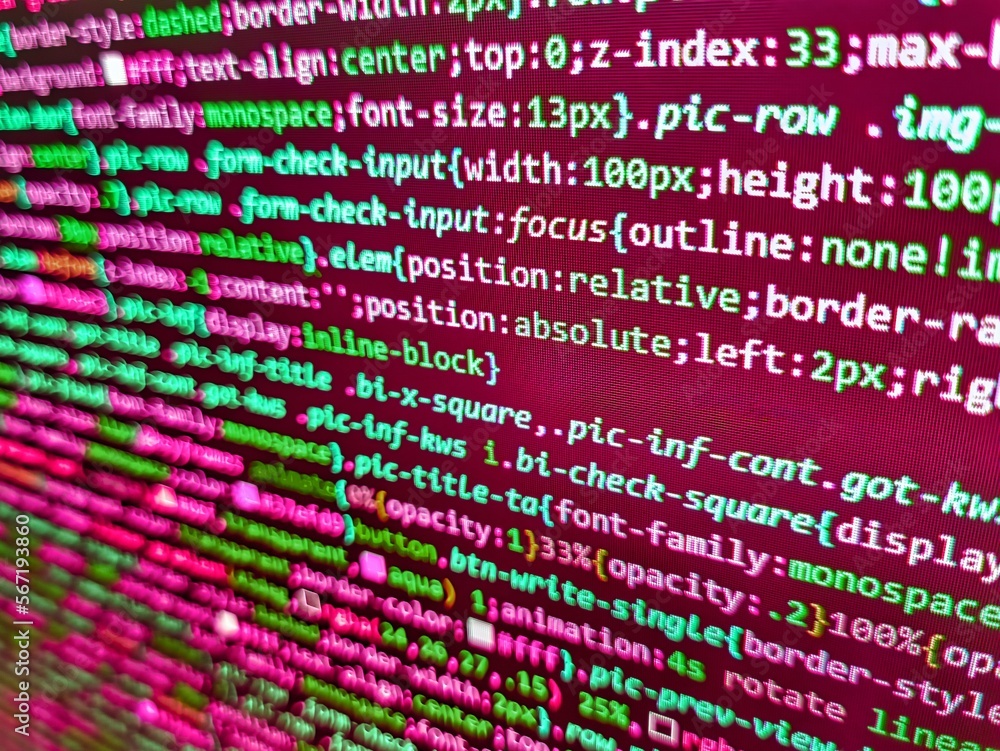 Developer working on program codes. Software developer programming code ... Developer working on program codes. Software developer programming code ...