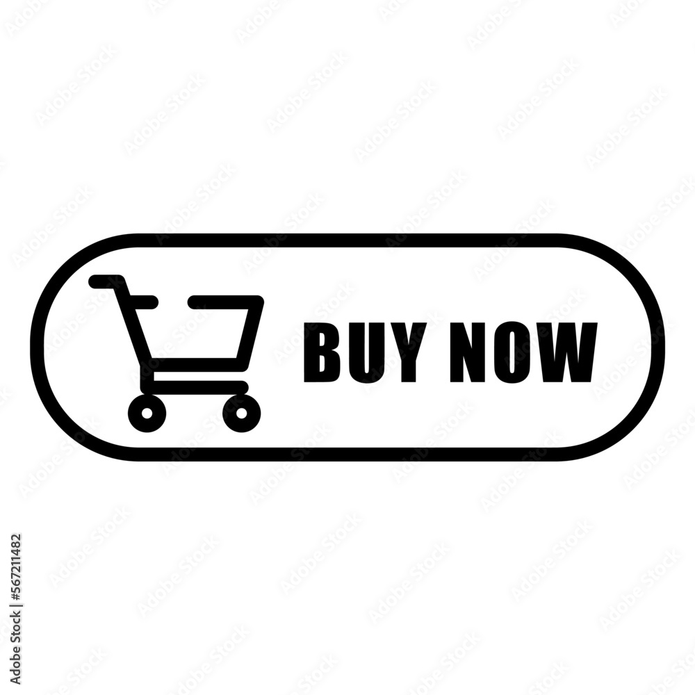 Icono de botón de compra en línea. Comprar ahora. Ilustración vectorial ...