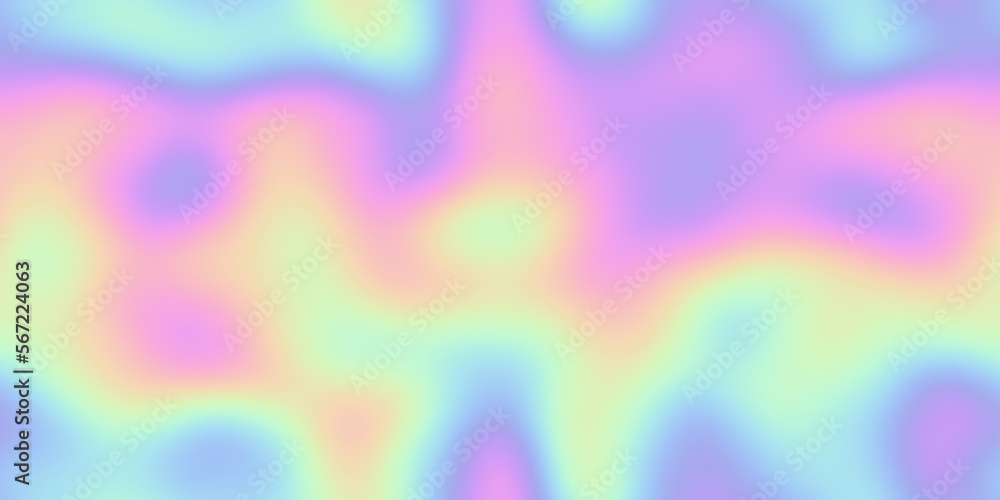 Seamless Y2K Retro Futurism iridescent playful pastel holographic ...