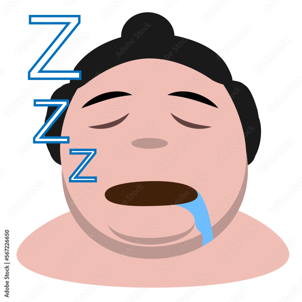 Sumo Wrestler Emoticon Illustration Stock Vector | Adobe Stock