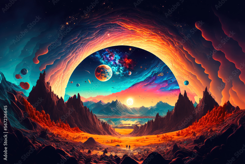Cosmic Dreamscape: A Psychedelic Journey Through the Beauty of the ...