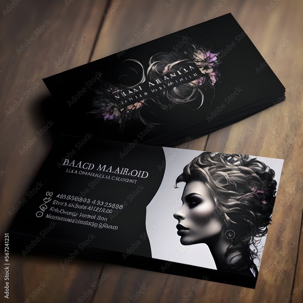 Hairstylist business card hairdress business card hair salon business ...