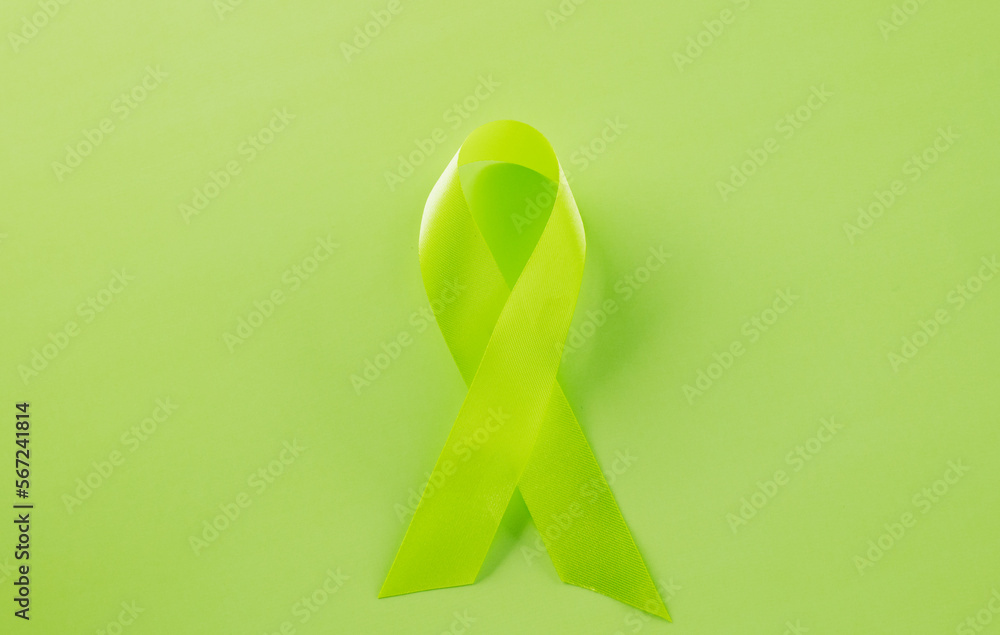 Green awareness ribbon symbol of Gallbladder and Bile Duct Cancer month ...