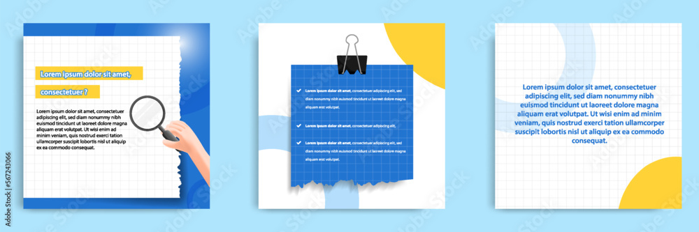 Social media carousel post banner layout for tips, did you know ...