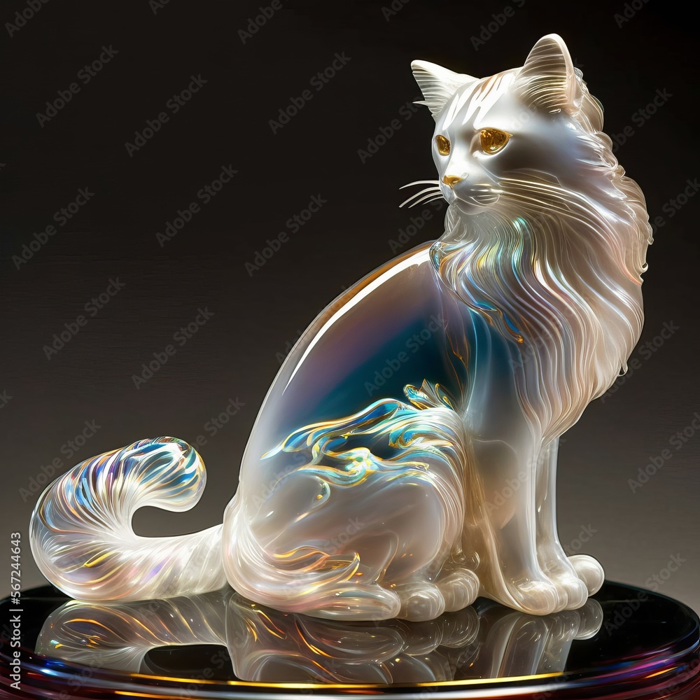 Crafting Feline Elegance: Beautiful Artistic Designer Turkish Angora ...