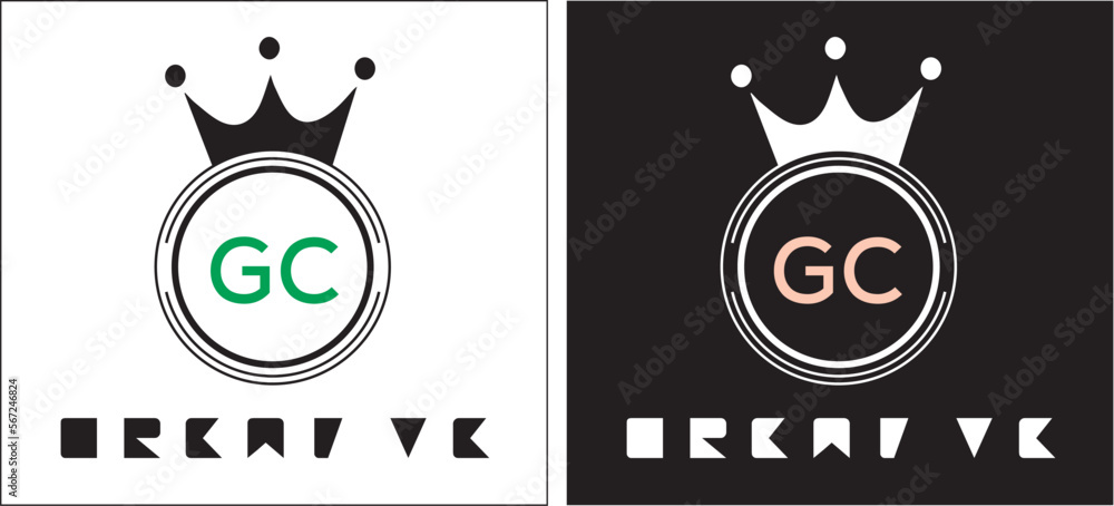 Golden Letter laurel wreath template logo Luxury gold letter with crown ...