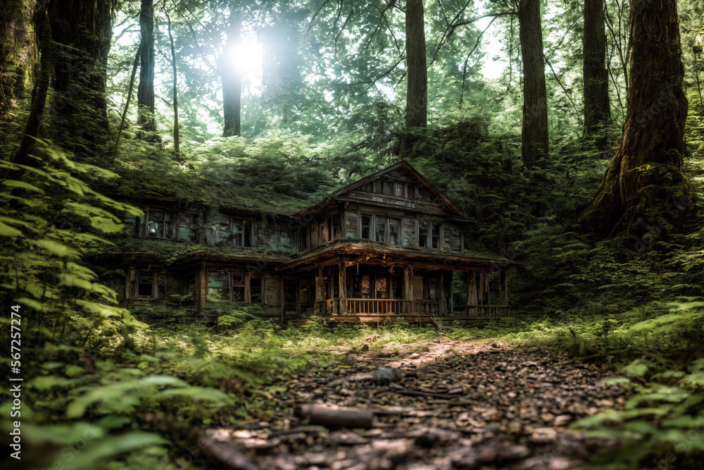 Nature is taking back from us the last remnants of a human settlement ...