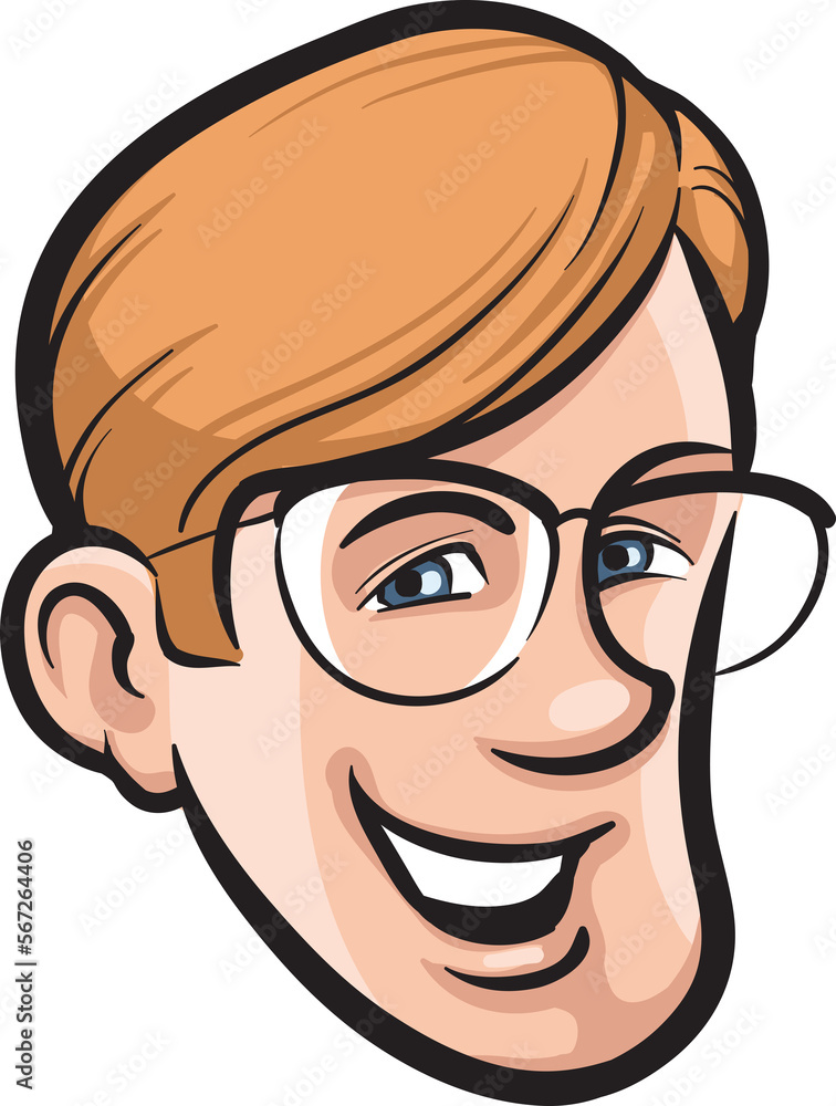 cartoon smiling student face - PNG image with transparent background ...