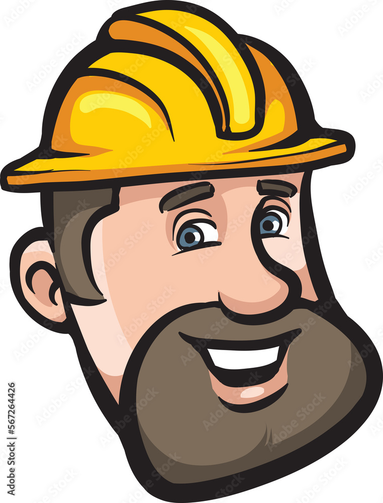 cartoon smiling worker face - PNG image with transparent background ...