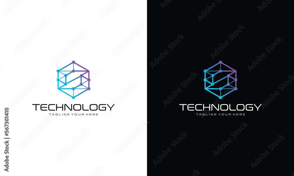 letter S Technology dot logo design and. initial S for symbol tech ...