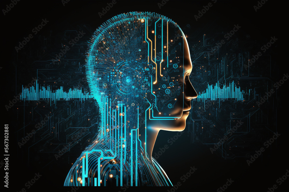 Technology Background Data Flow Concept Big Data Technology And Data 5449