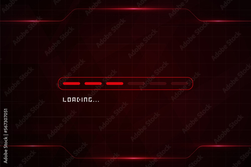 loading abstract technology interface hud vector design for technology ...