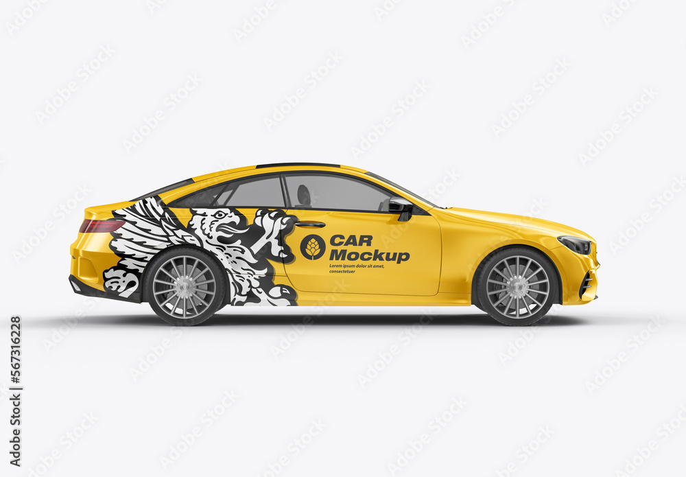 Luxury Car Mockup Stock Template | Adobe Stock