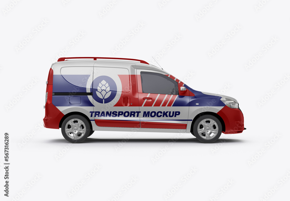 Panel Minivan Mockup Template Stock | Adobe Stock