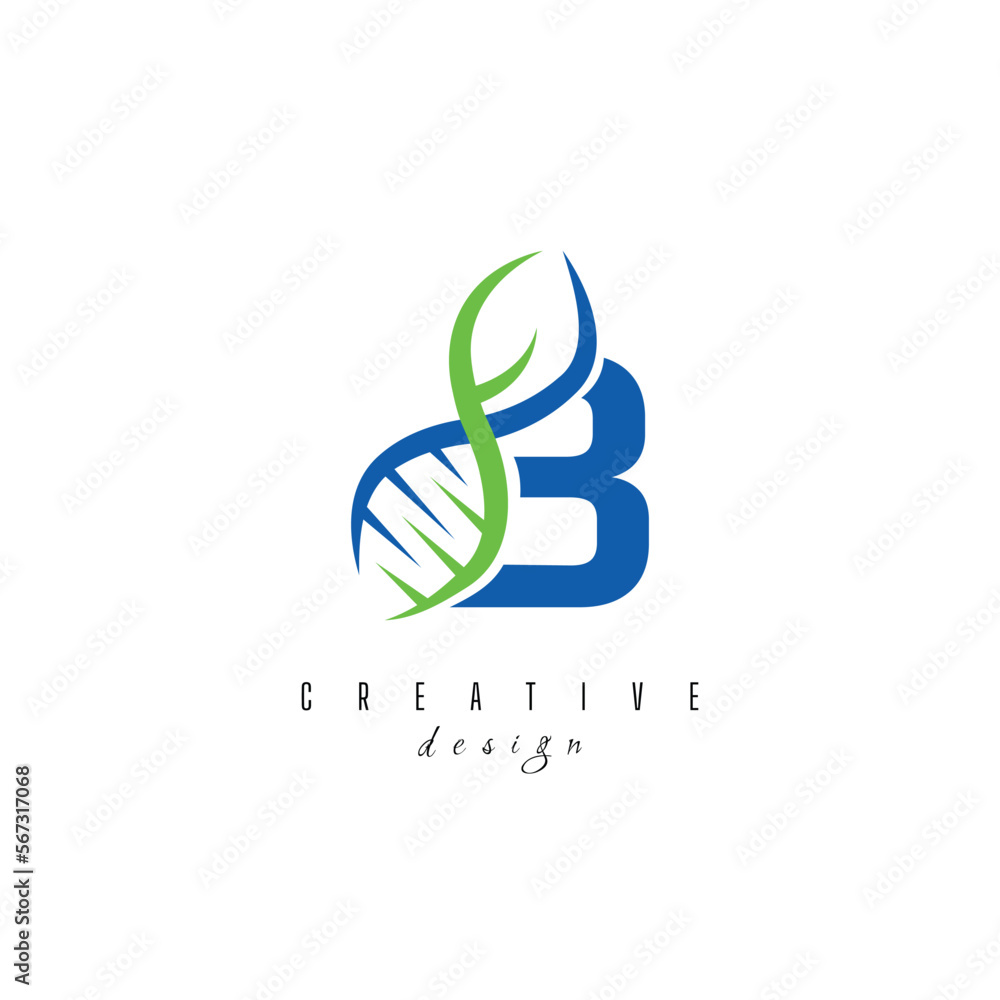 letter B and health doctor clinic hospital pharmacy dental logo ...