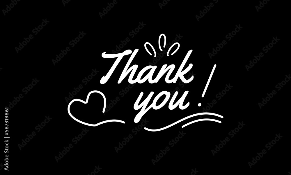 thank you logo Stock Vector | Adobe Stock