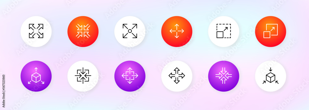 Square icon. The sign of the coordinate axes. Flat math graph sign. Set ...