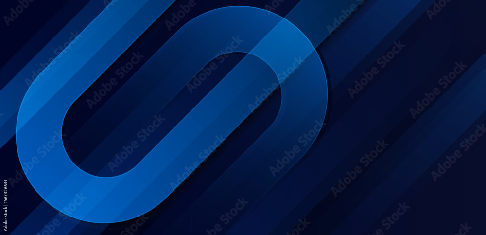 Abstract dark blue diagonal geometric shapes background. Modern blue ...