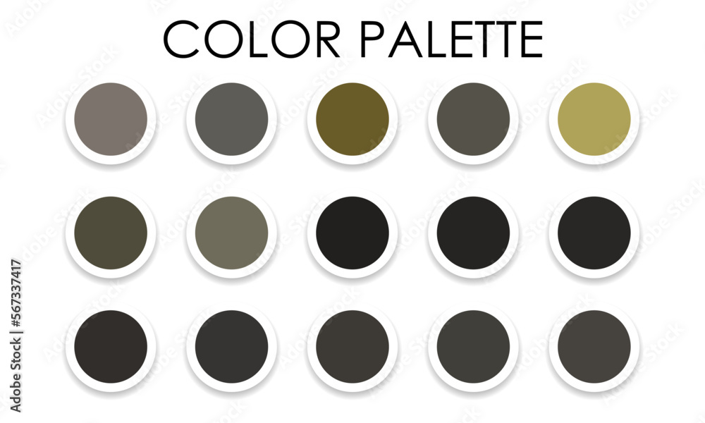 Sample color combinations. Color palette. Vector illustration Stock ...