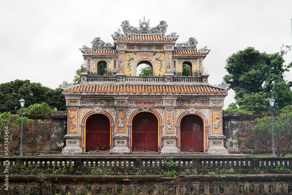 Imperial Royal Palace of Nguyen dynasty in Hue, Vietnam Stock Photo ...