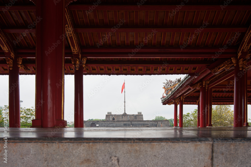 Imperial Royal Palace of Nguyen dynasty in Hue, Vietnam Stock Photo ...