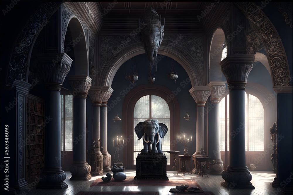 the maharajas trophy room fantasy persian architecture tall huge room ...