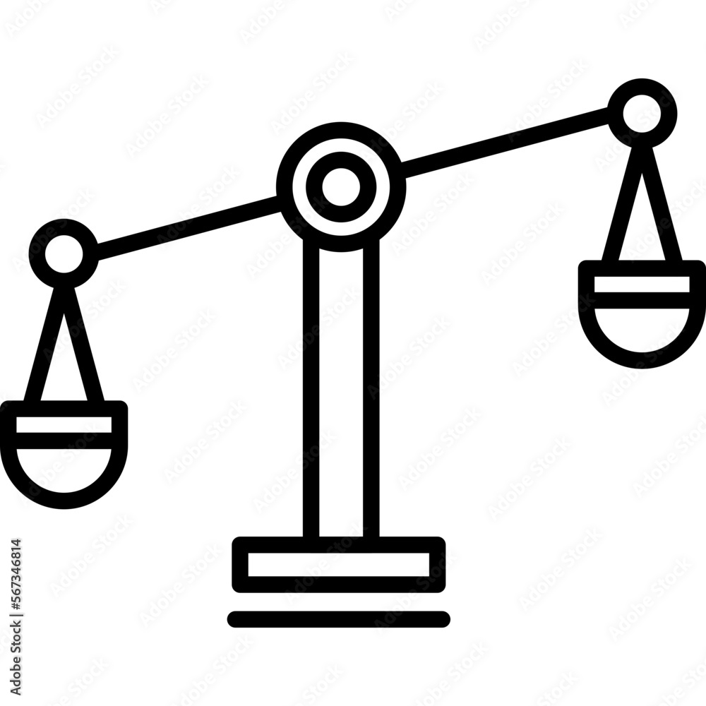 Balance Scale Icon Stock Vector | Adobe Stock