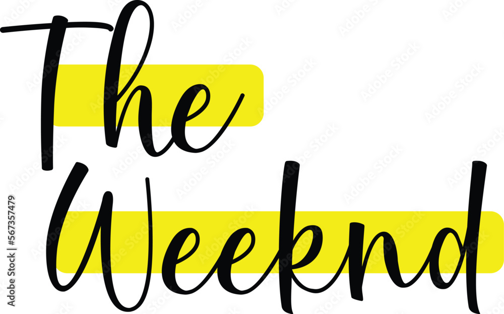 The Weeknd simple and stylish typography vector design. for printing ...